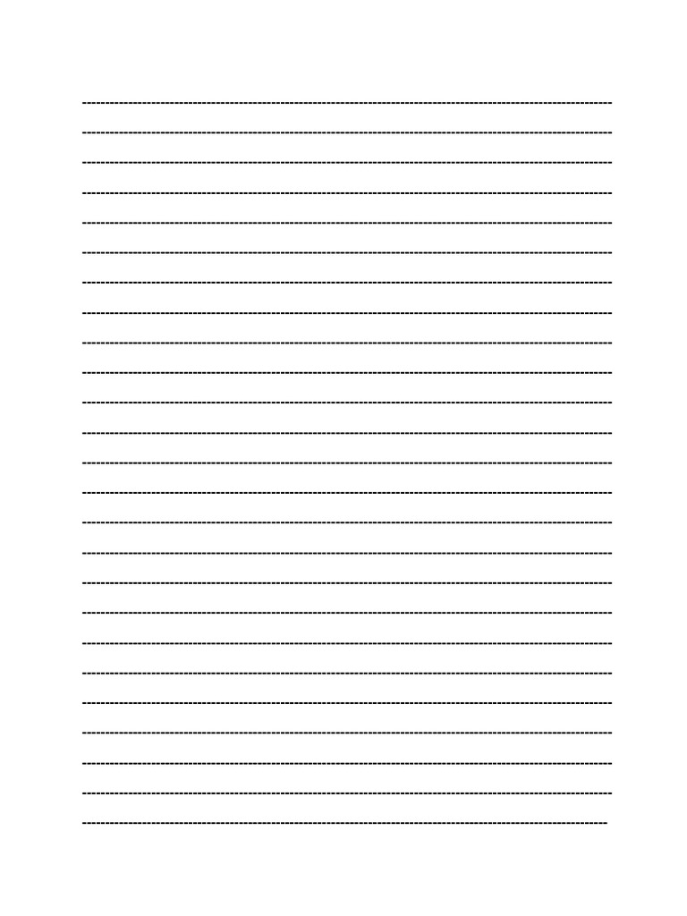 Falsilla para Escribir | PDF