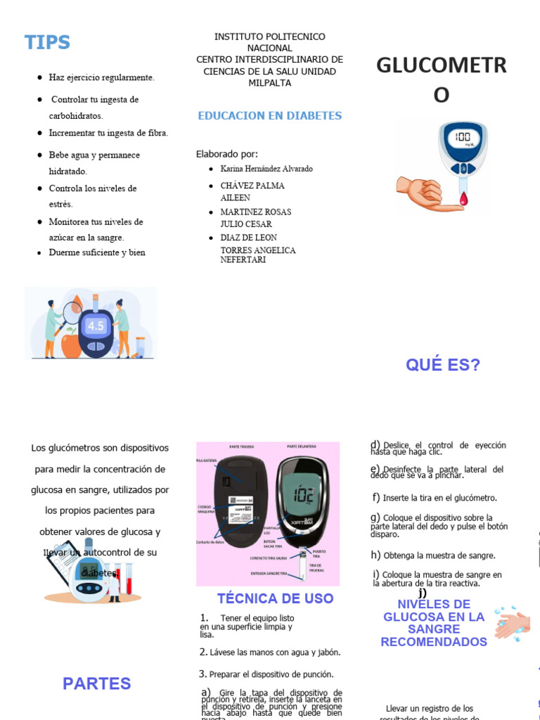 Partes y uso del glucómetro | PDF | Enfermedades y trastornos humanos ...