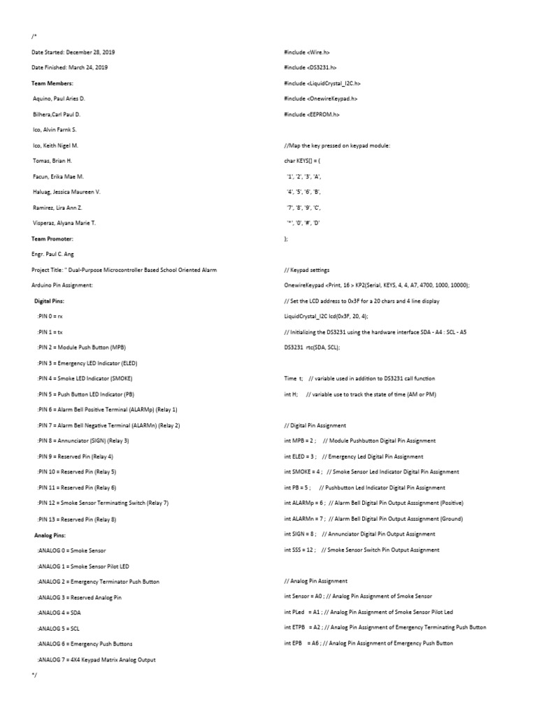 Arduino Codes Pdf Cursor User Interface Computer Engineering