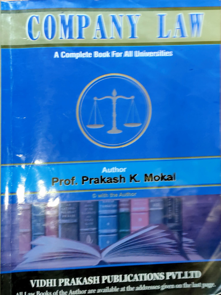 Company Law Mokal | PDF | Companies | Privately Held Company