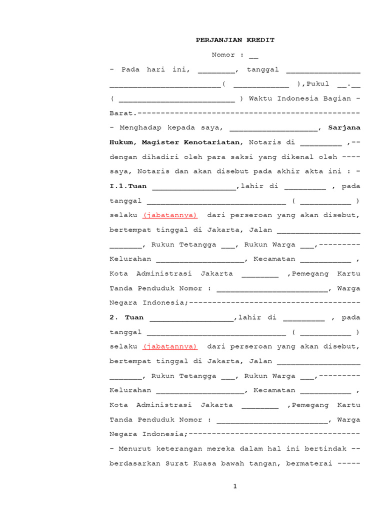 Contoh Draf PK | PDF