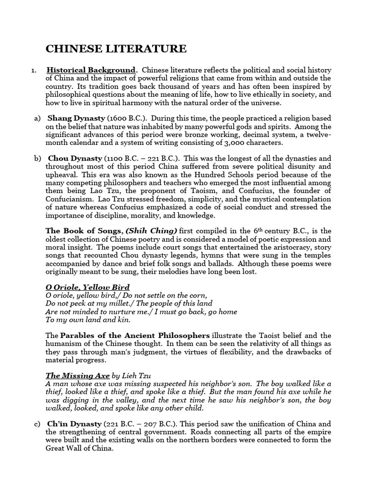 Chinese Literature | PDF | Confucianism | Analects