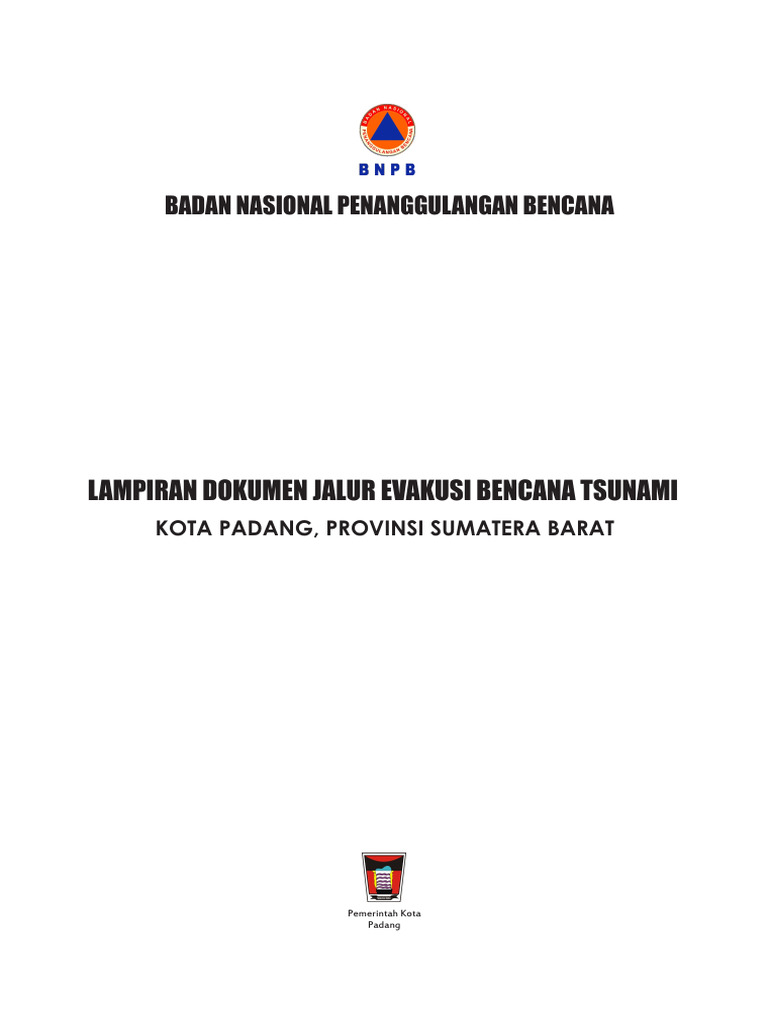 Lamp 1 - Peta KRB Tsunami & Tabel KRB Tsunami Kota Padang | PDF