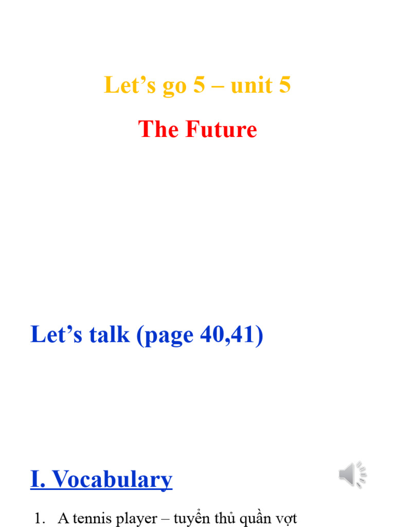 Let's Go 5 - Unit 5 - Powerpoint | PDF