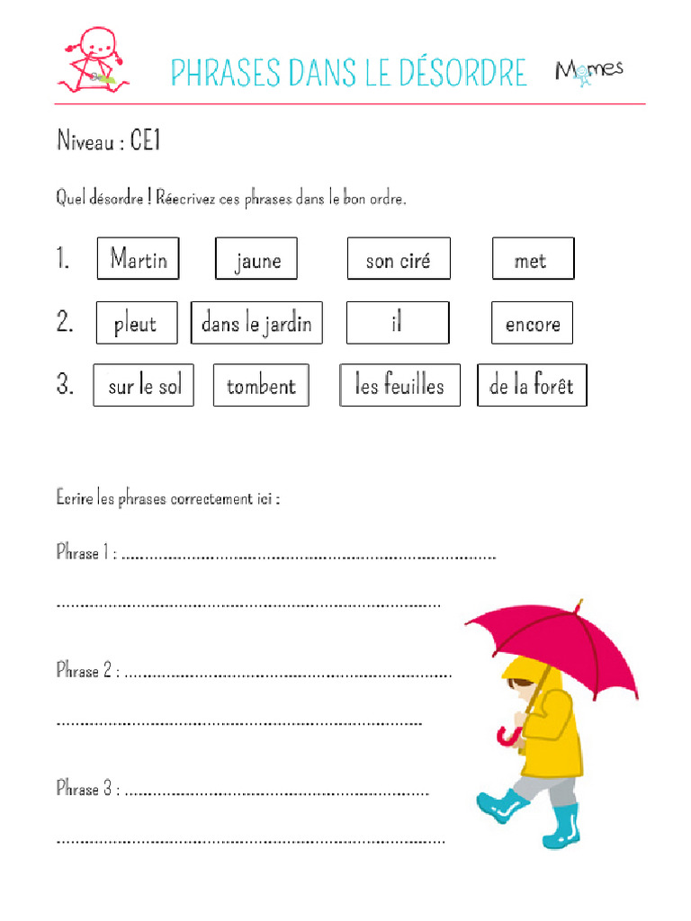 Phrases Dans Le Desordre | PDF