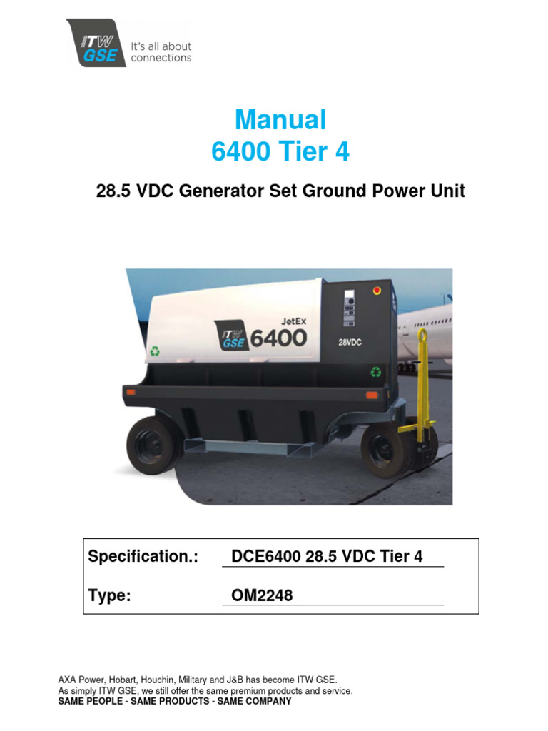 6400 Tier 4 | PDF | Electric Generator | Rectifier