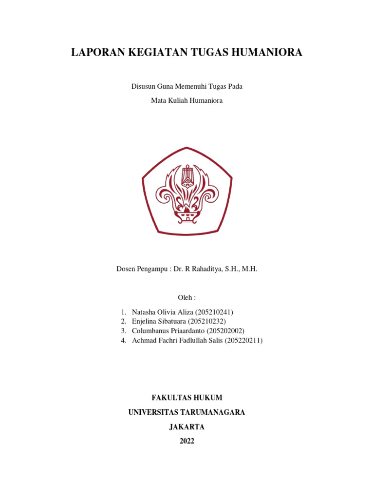 Laporan Kegiatan KLM 2 Humaniora | PDF | Ilmu Sosial