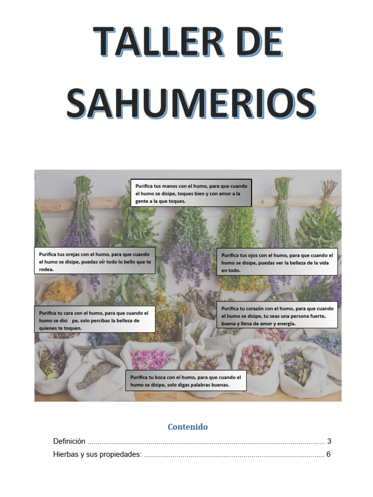 Sahumerios: Limpieza y Energía | PDF | Albahaca | Exorcismo