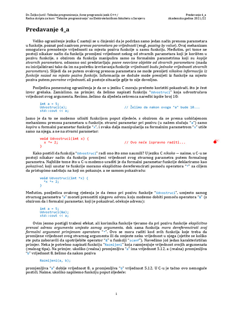 (TP 2021-22) Predavanje 4 - A | PDF