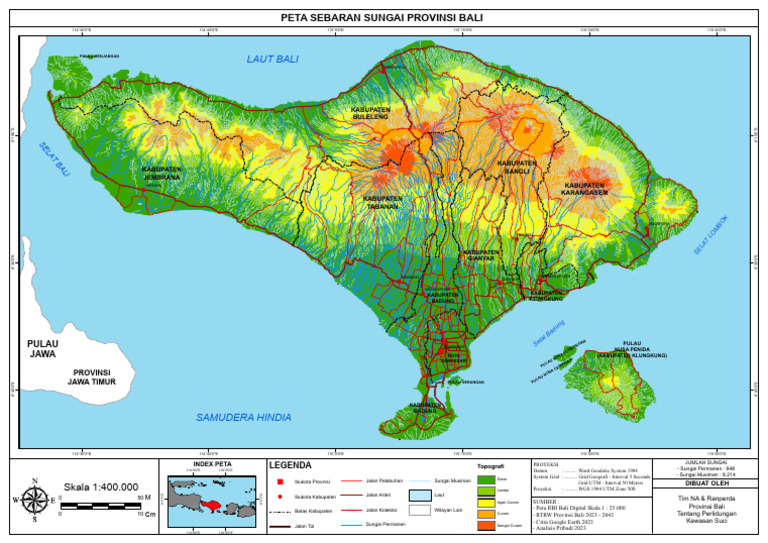 Peta Sebaran Sungai Provinsi Bali | PDF
