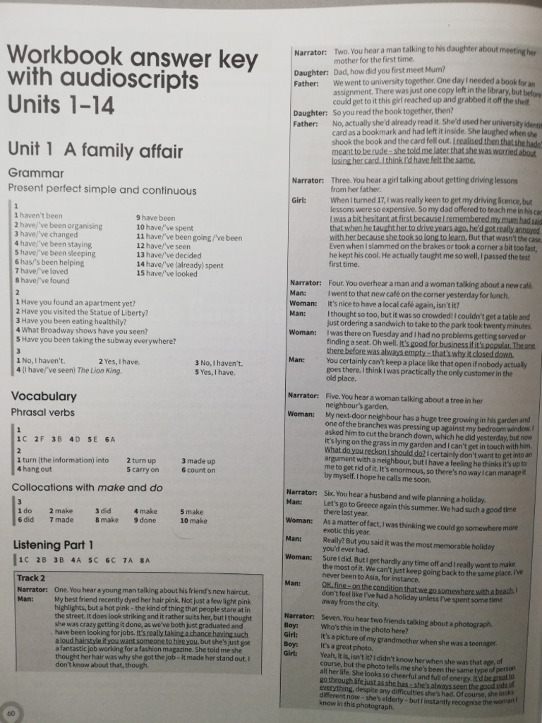 Complete First 3rd Ed Workbook Key | PDF