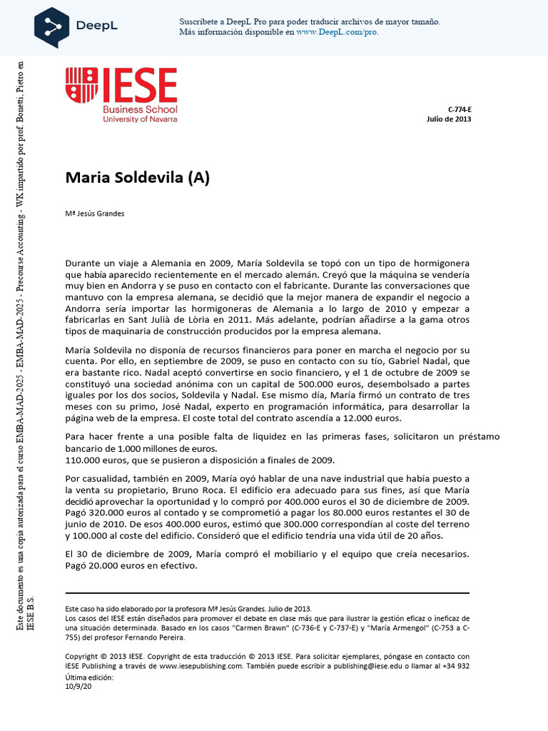 Maria Soldevila A Es | PDF | Euro | Economias