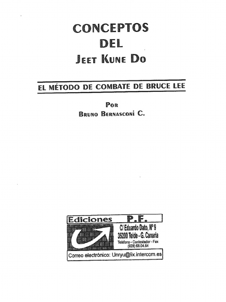 Conceptos Del Jeet Kune Do | PDF