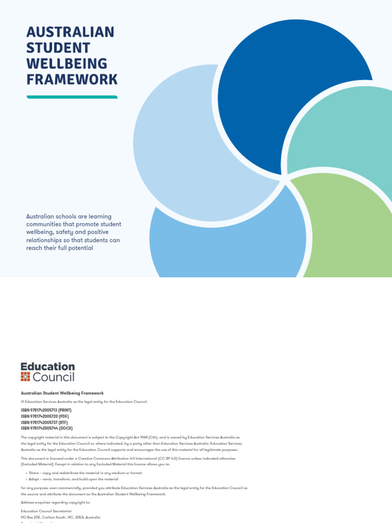 Australian Student Wellbeing Framework Pdf Community Teachers