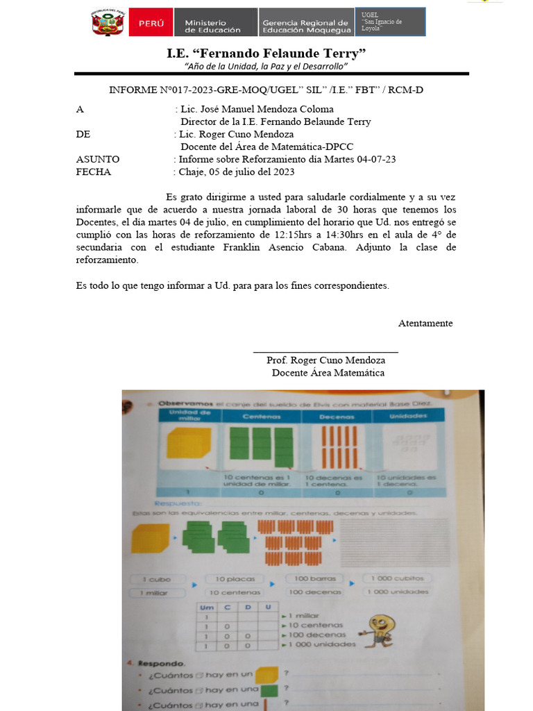 Informe 017 Reforzamiento 04-07-23 | PDF