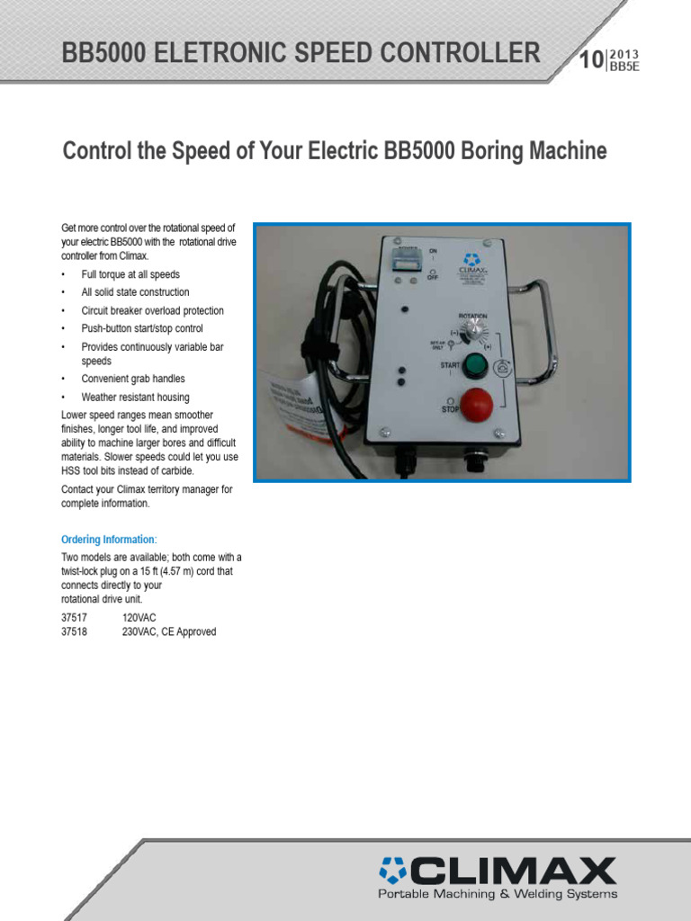 BB5000 BB5E Elec Speed Controller E | PDF | Secondary Sector Of The ...