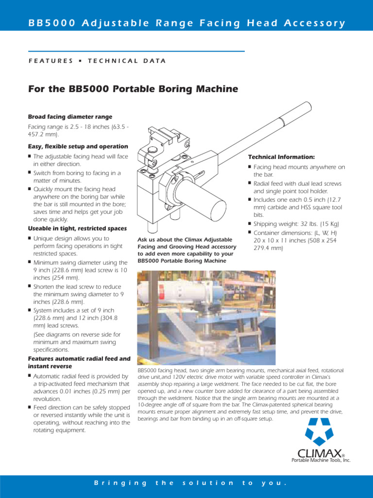 BB5000 Adjustable Range Facing Head 0 | PDF | Secondary Sector Of The ...