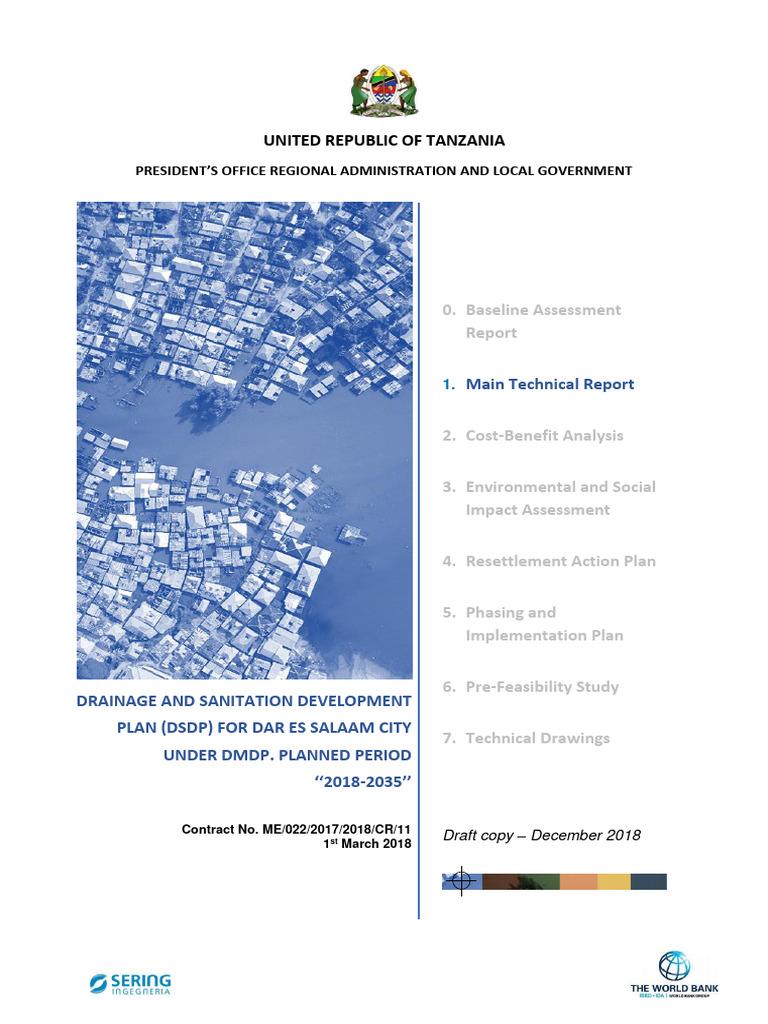 Dar es Salaam Drainage & Sanitation Plan | PDF | Sewage | Sanitation