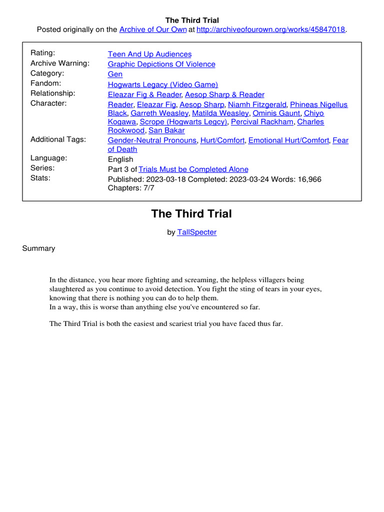 The Third Trial | PDF