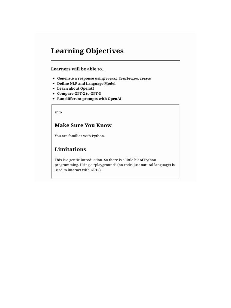 Cskbd8bvqnooha7kw6 Lyq Openai Workingcourse Introduction To Gpt 3 Introduction To Gpt 3 Pdf