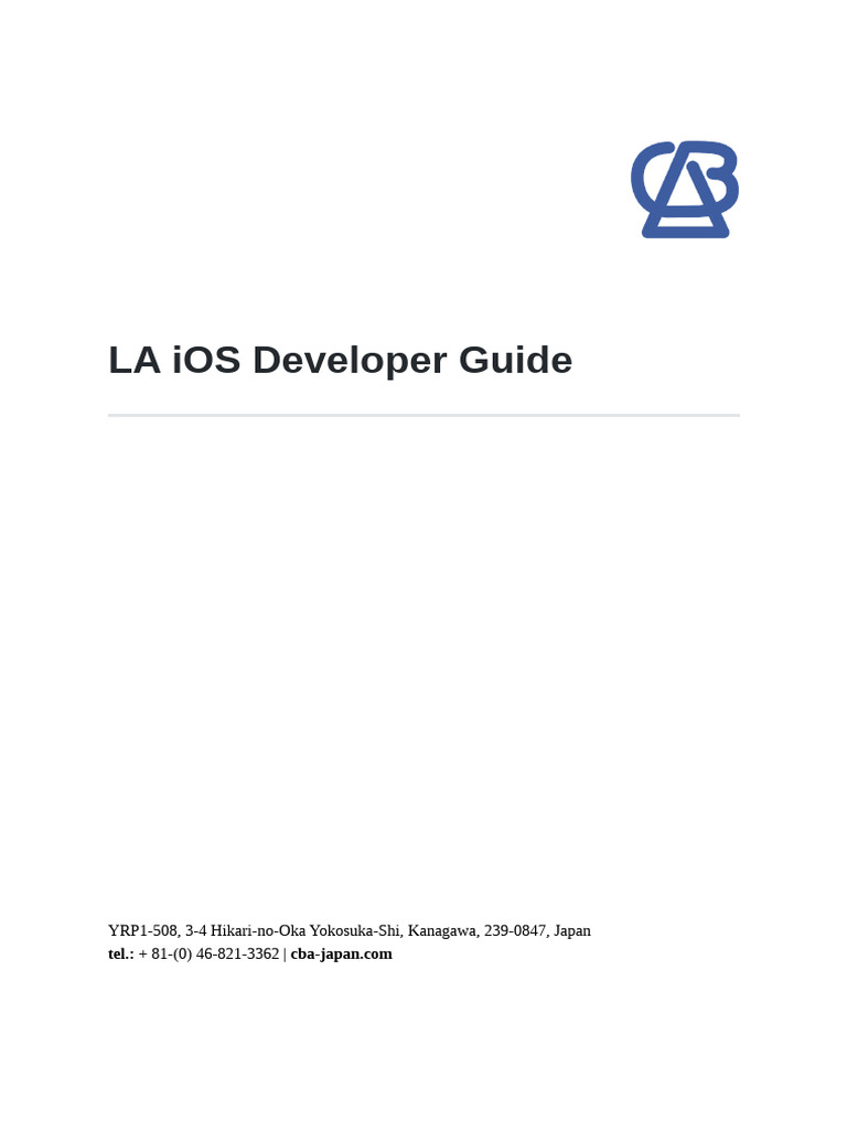 LA iOS Developer Guide | Download Free PDF | Library (Computing) | Swift (Programming Language)