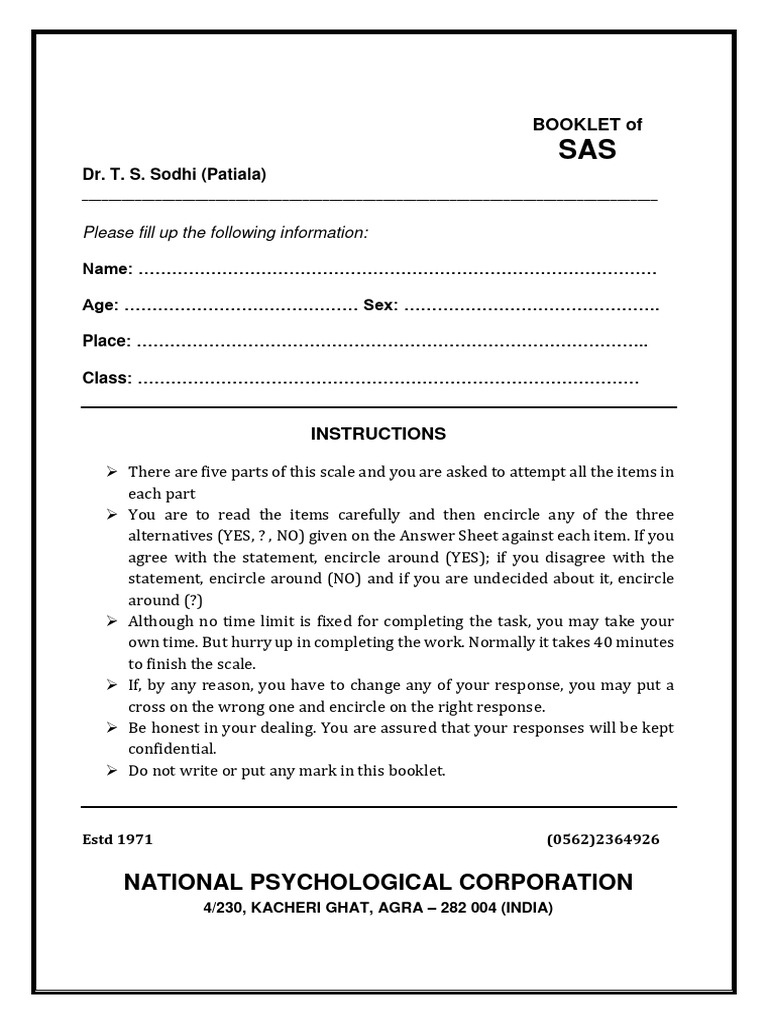 SAS Booklet | PDF | God