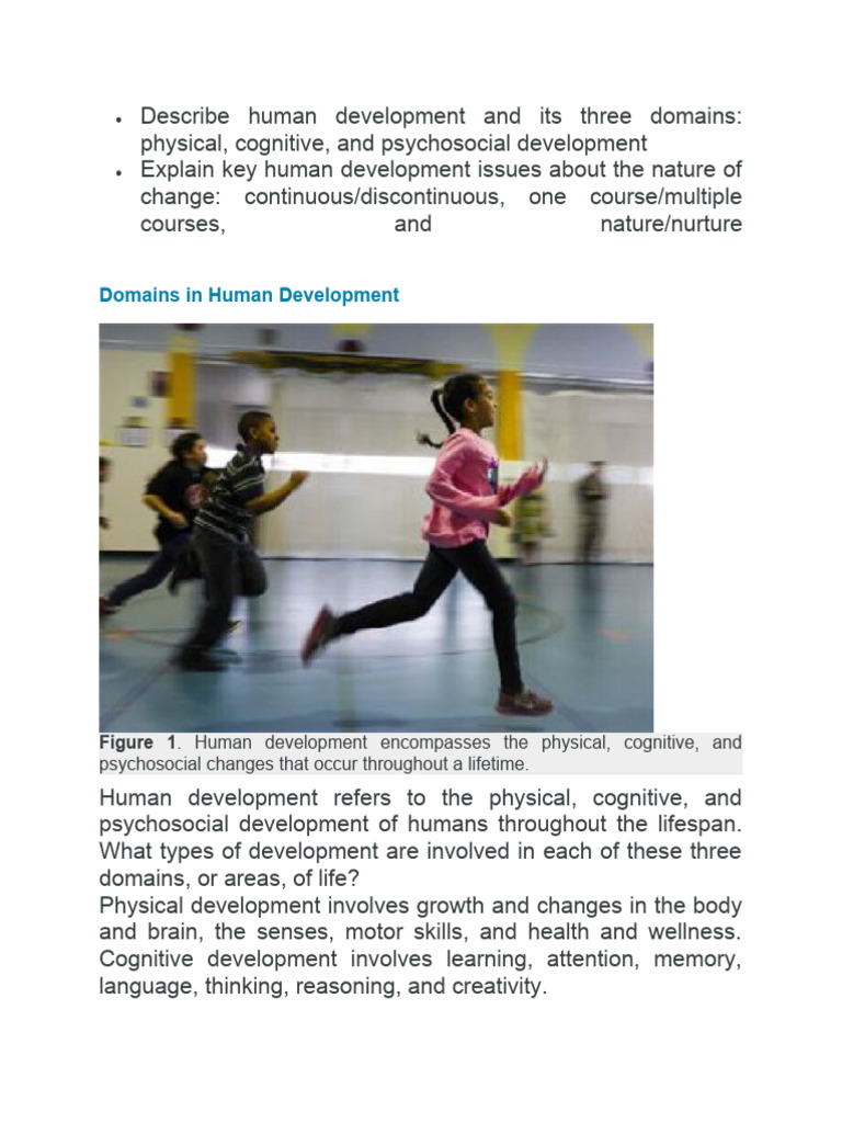 Human Development and Its Three Domains | PDF | Developmental ...