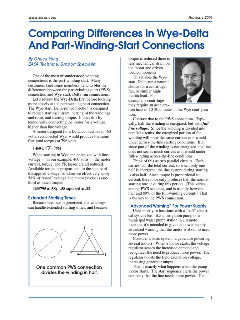 Part-Winding Start Motor Overview | PDF | Electric Motor | Electric ...