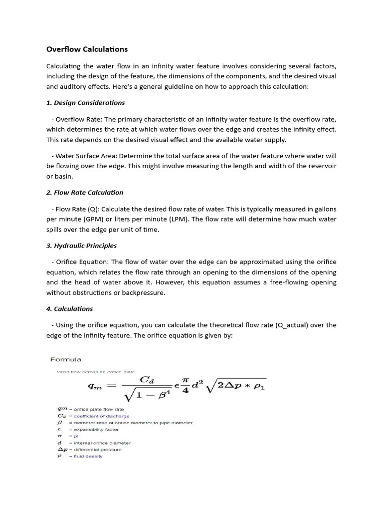 Overflow | PDF | Discharge (Hydrology) | Water