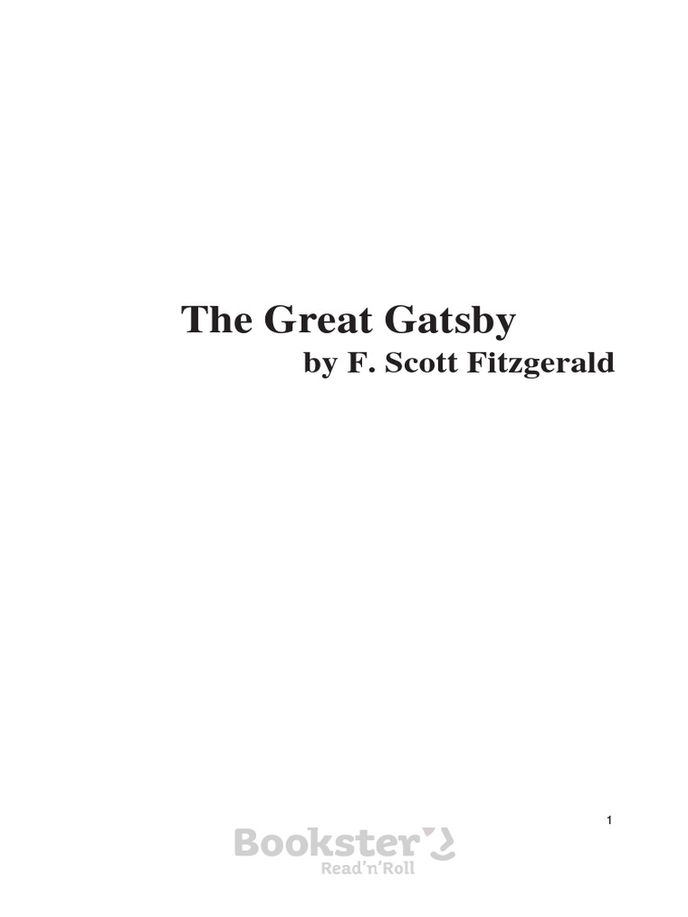 The Great Gatsby 3bb7 870d6 | PDF | The Great Gatsby