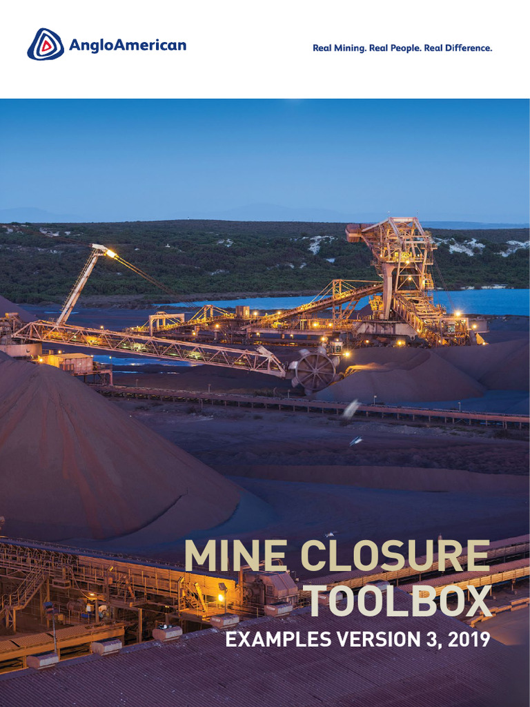 Mine Closure Toolbox Examples Version 3 2019 Pdf Risk Swot Analysis