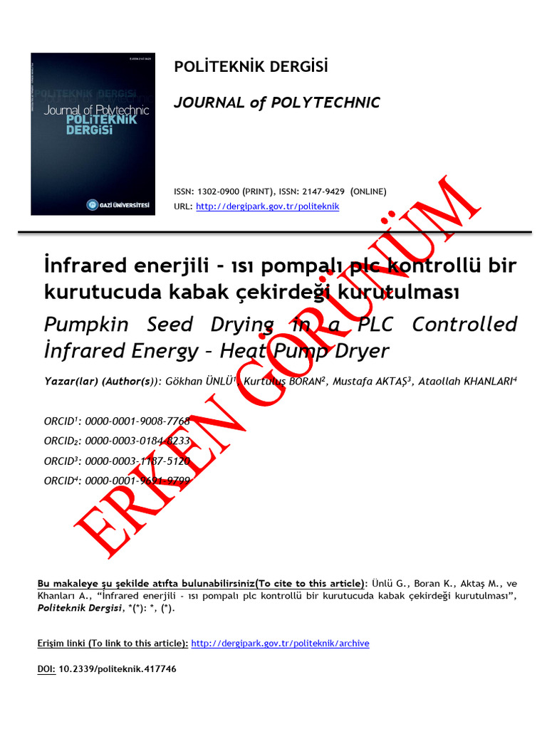 Infrared Enerjili-Isi Pompali PLC Kontrollu Bir Ku | PDF