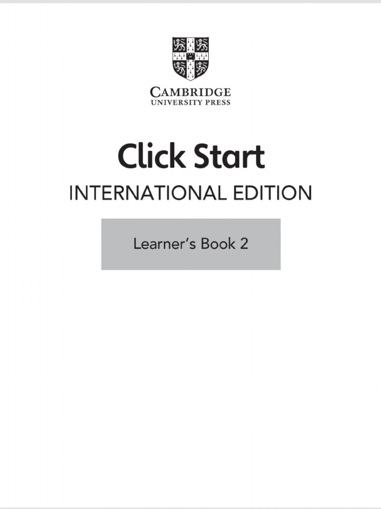 Click Start International Edition Learner's Book 2 Edited 2 | PDF