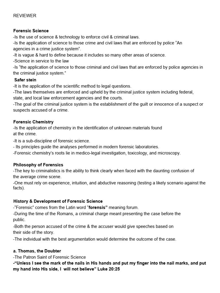 Forensic Science Overview & History | PDF | Spectrophotometry ...