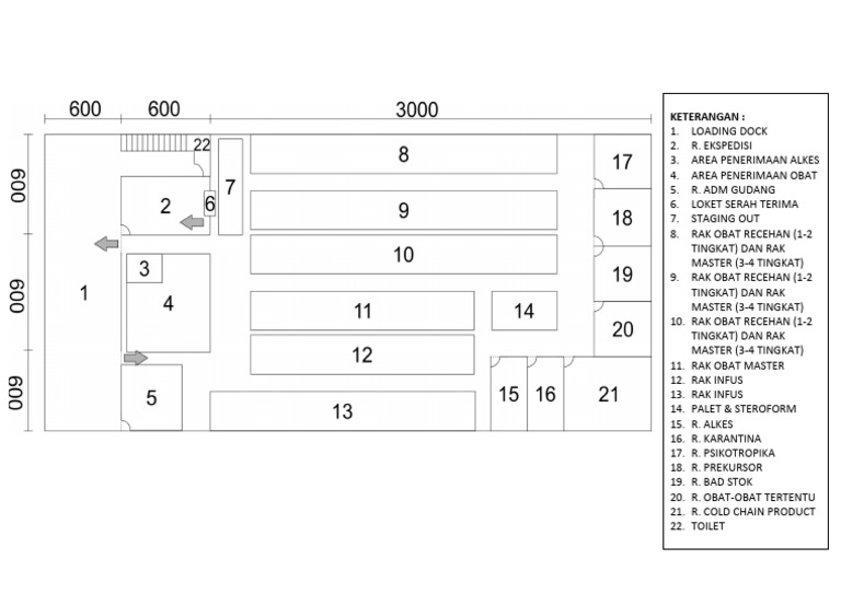 Draft Denah Layout Gudang 21022022 | PDF