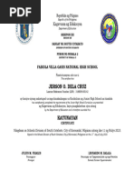 DEPED FORM 138 Jhs | PDF | Behavior Modification | Learning