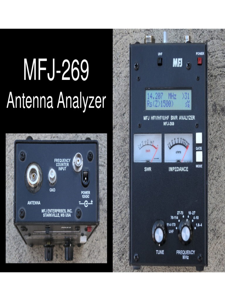 MFJ-269 Antenna Analyzer Overview | PDF | Computers