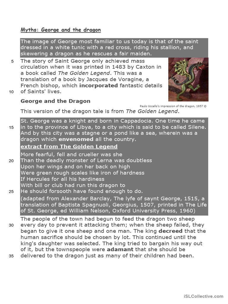 George and The Dragon | PDF | Dragon