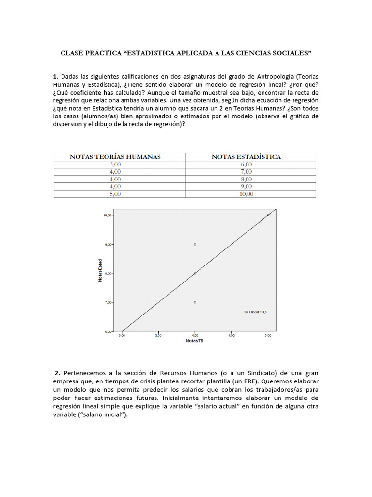 Clasepractica Regresion | PDF | Regresión lineal | Análisis de regresión