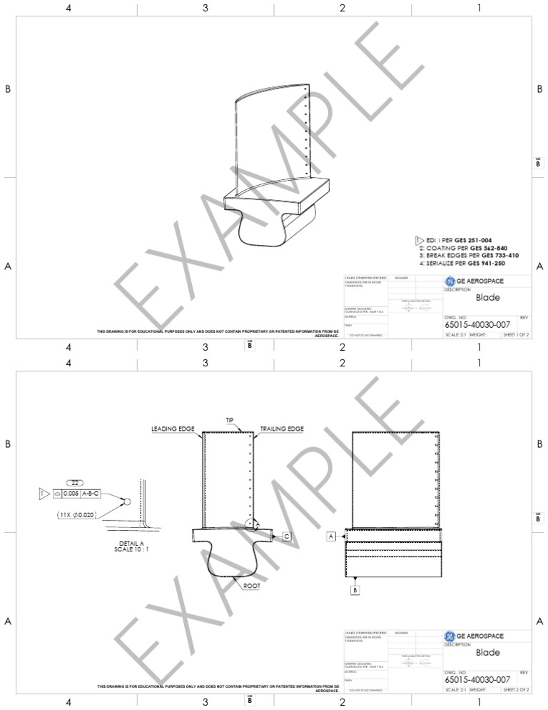 GE - TASK 2 - Blade Drawing | PDF GE - TASK 2 - Blade Drawing | PDF