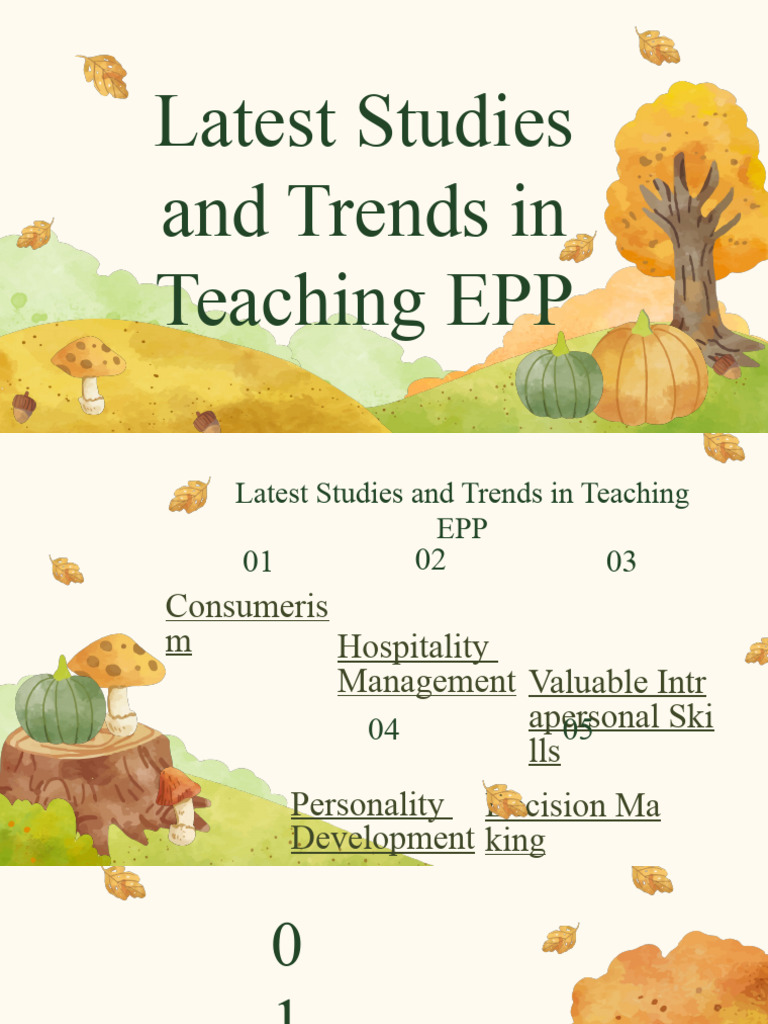 Latest Studies and Trends in Teaching EPP | PDF | Consumerism | Goods