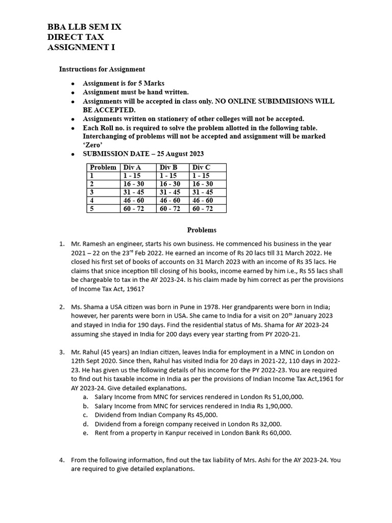 Assignment - DT | Download Free PDF | Payments | Government Finances