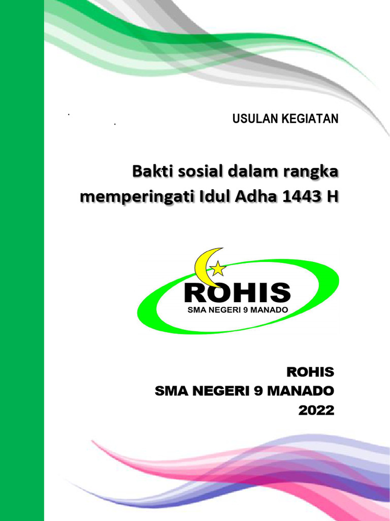 Proposal Baksos Ied Adha 1443 H Rohis | PDF