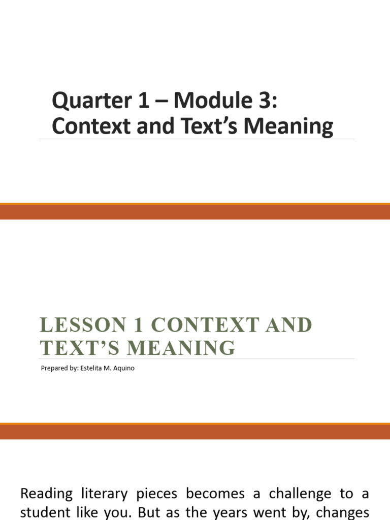 Quarter 1 Module 3 | PDF | Poetry | Writers