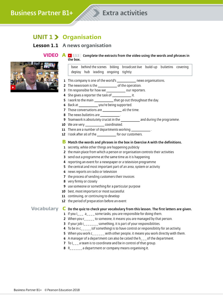 Bus Part B1P ExClassPracWS U1 | PDF | News | Communication