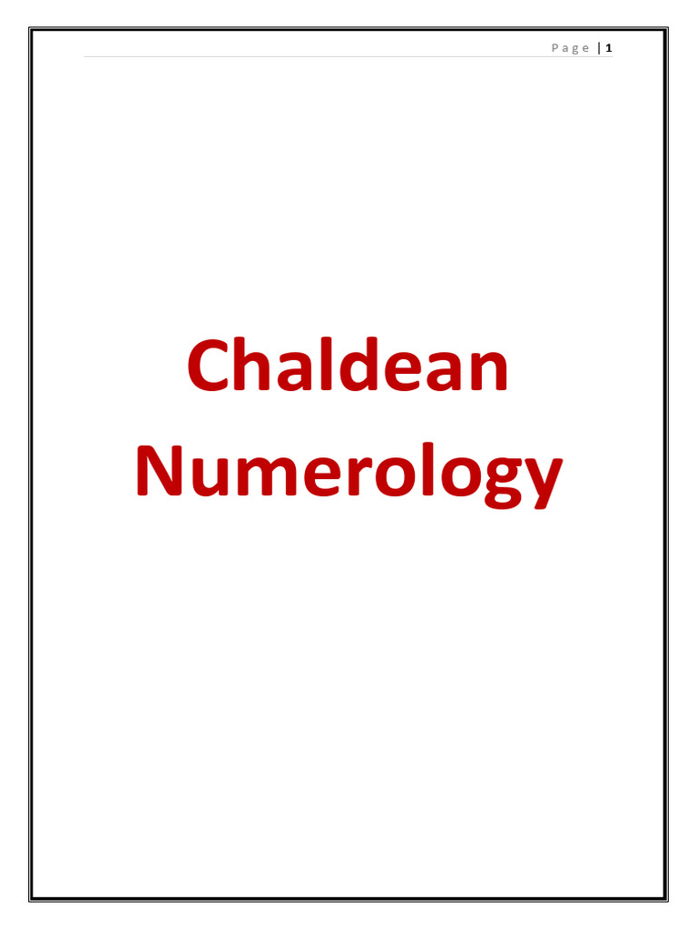 Chaldean Numerology Guide | PDF | Thought | Feeling