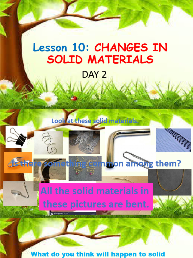 Exploring Changes in Solid Materials | PDF