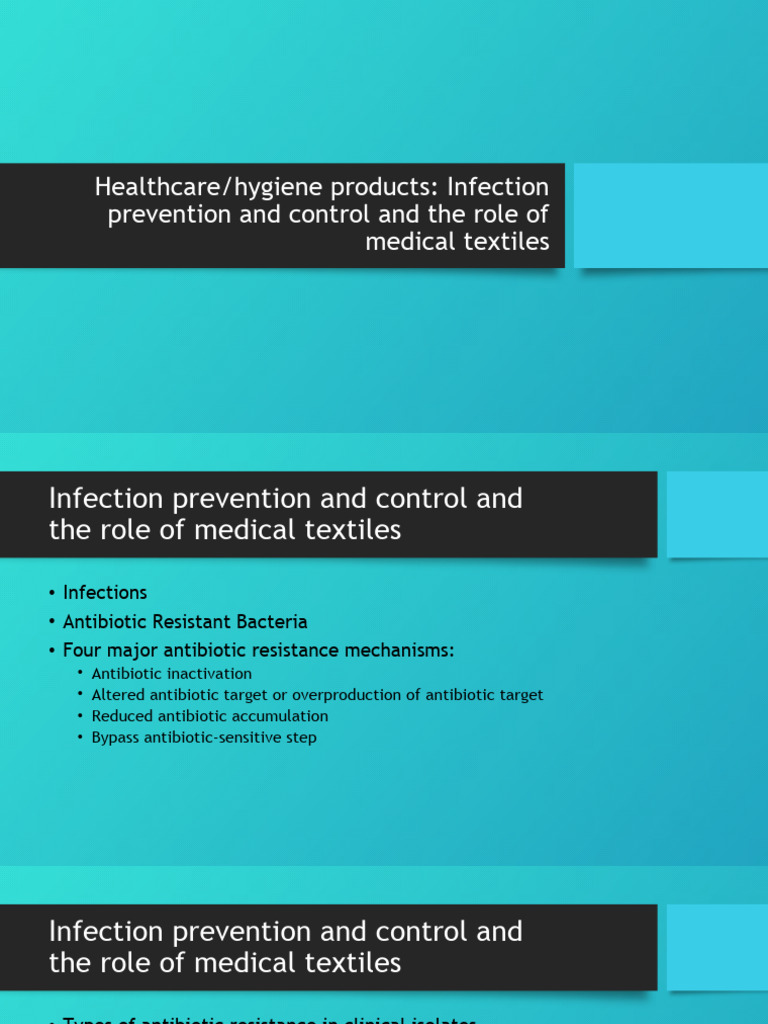 Infection Prevention and Control and The Role of Medical Textiles | PDF