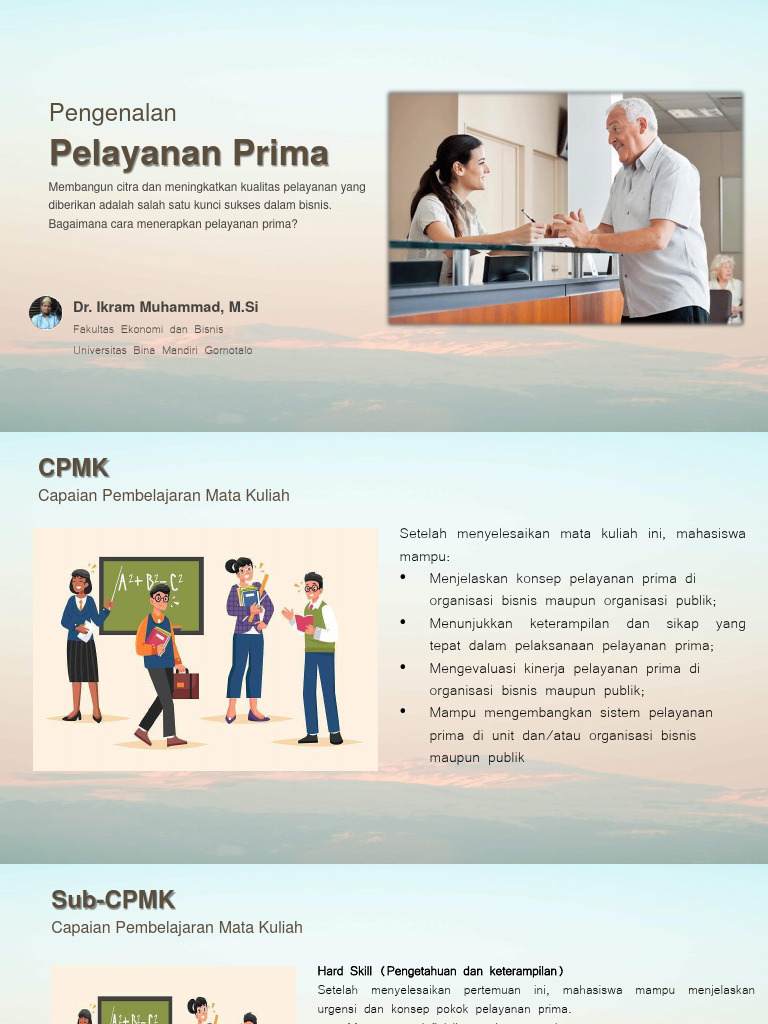 Materi Pertemuan 1 Pelayanan-Prima | PDF
