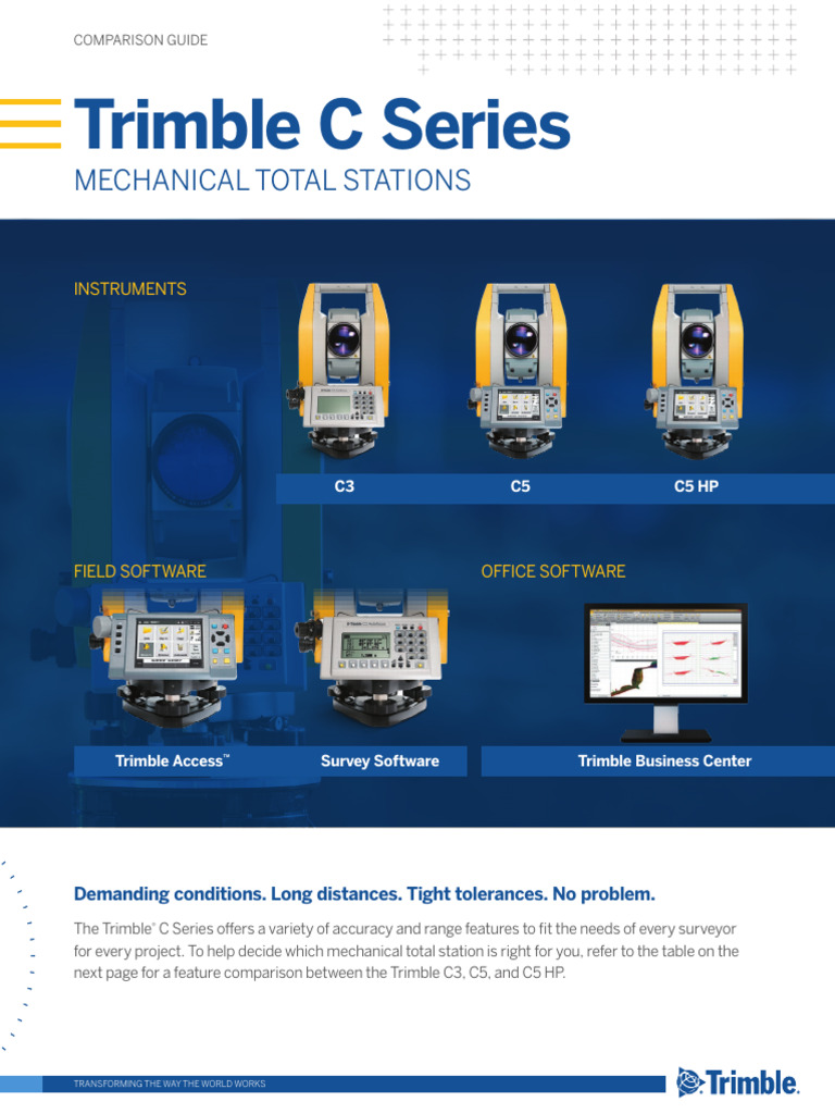 022516-501A Trimble C3 C5 C5HP ProductComparison USL 0320 LRsec | PDF ...